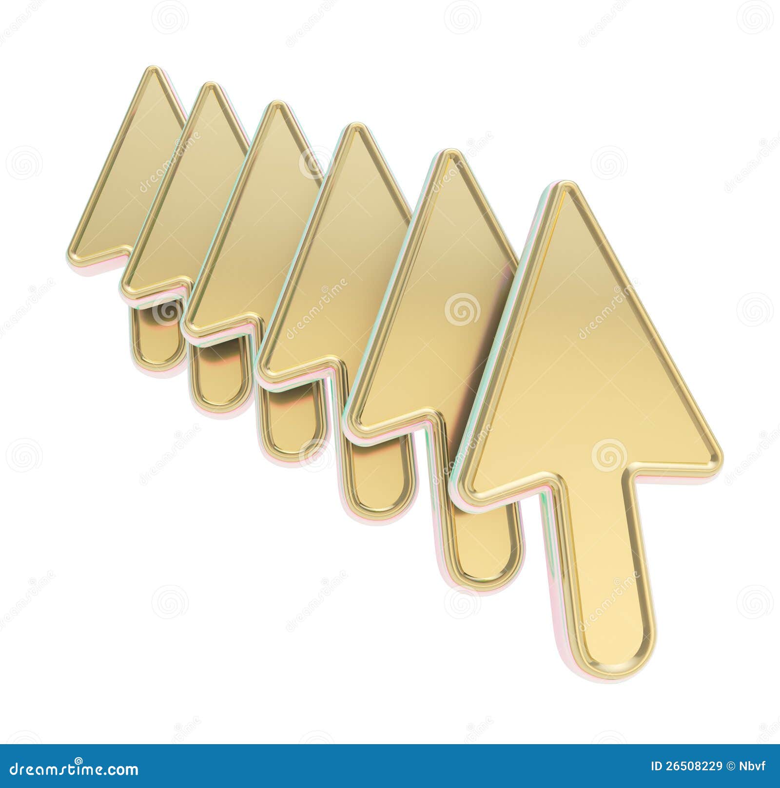 Multiple Mouse Cursor Pointers Isolated Stock Illustration ...