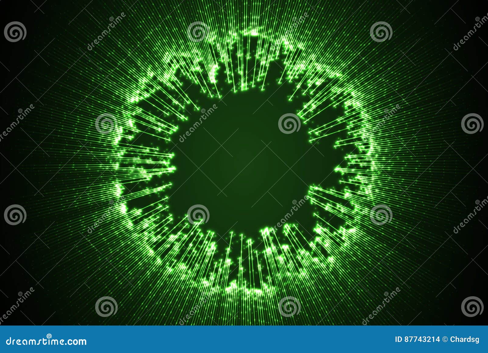 Multiple Moving Lights. Abstract Glowing Background. Stock Vector ...