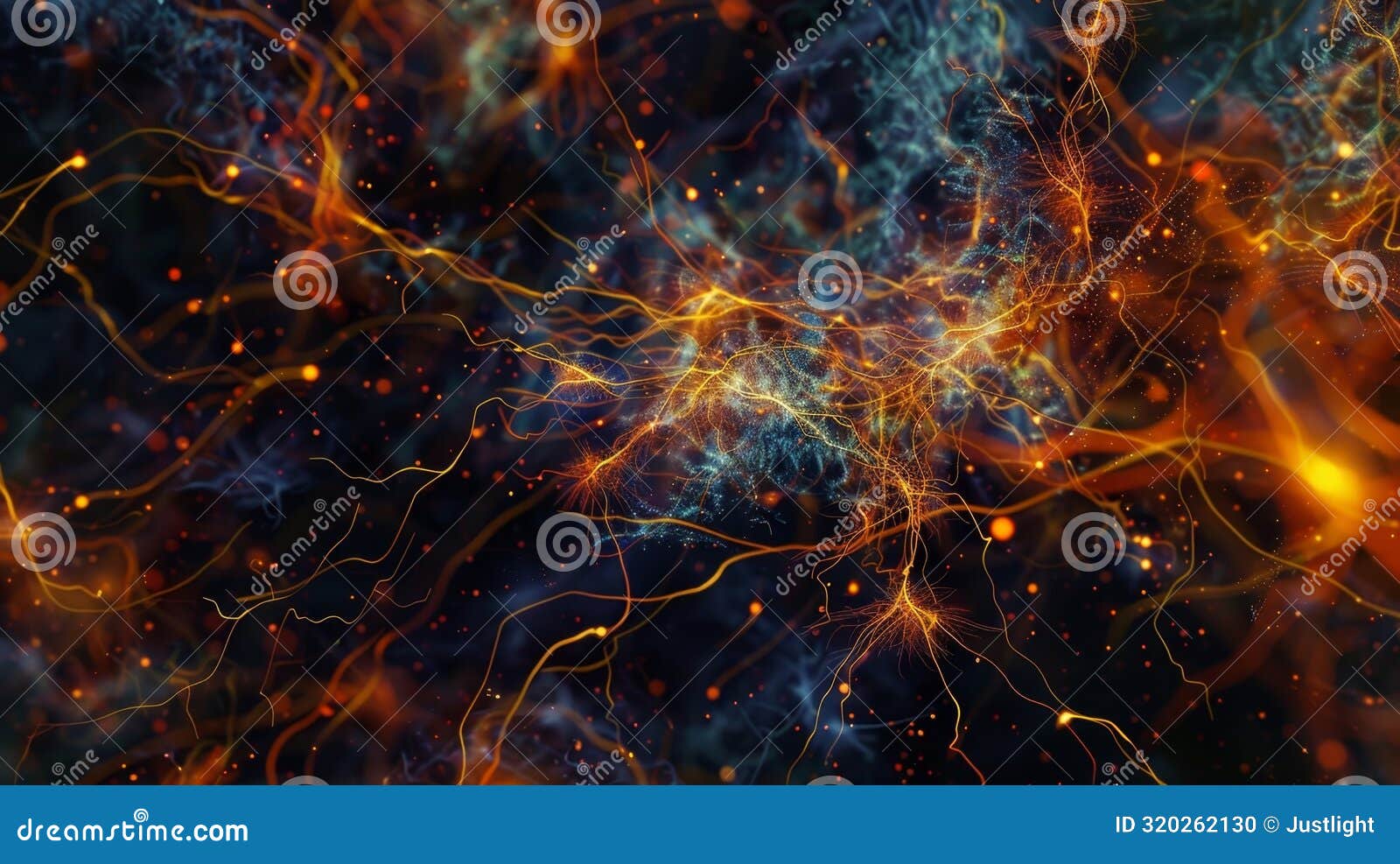 Multiple Myelinated Axons Running Parallel and Crossing Over Each Other ...
