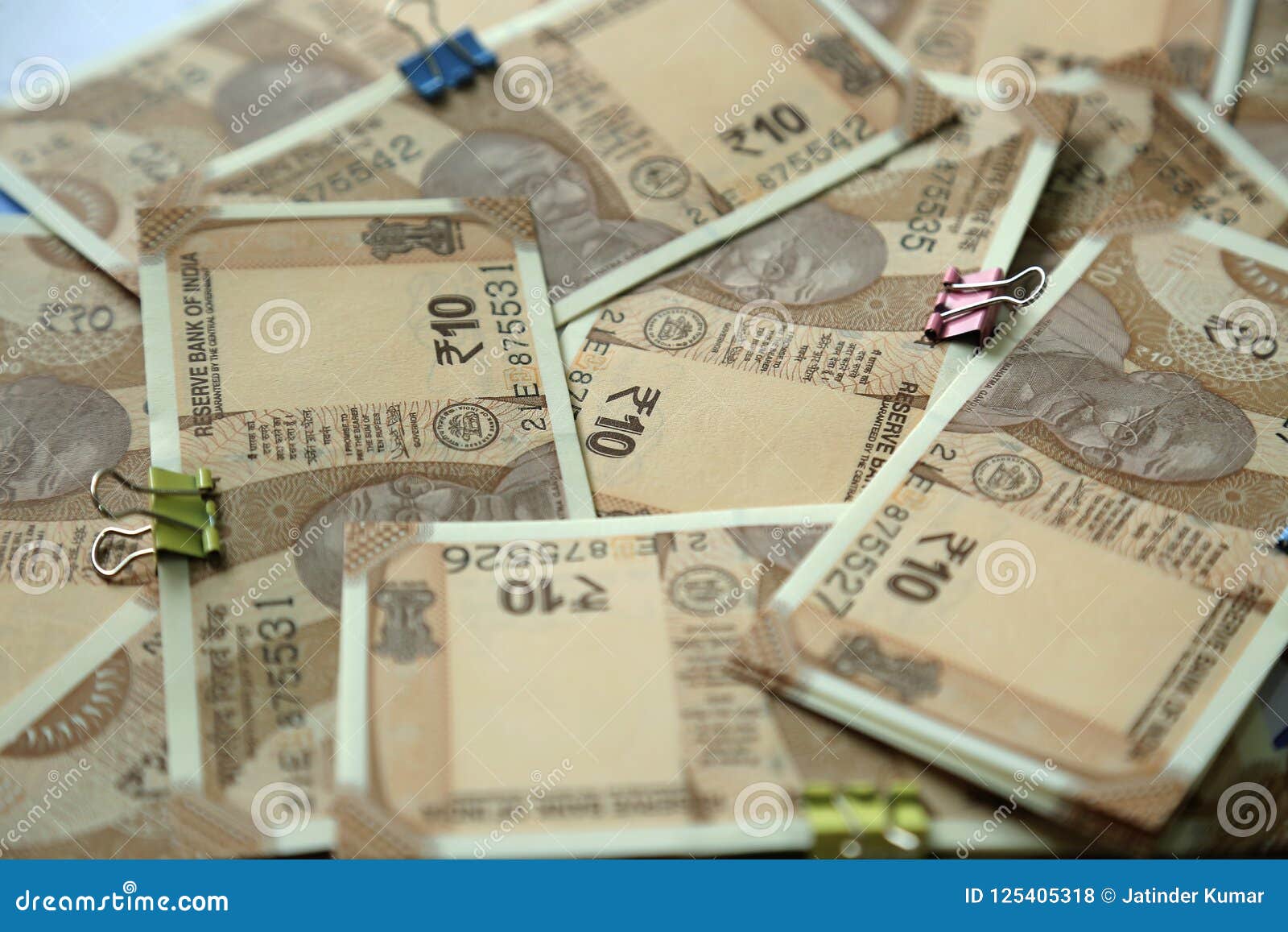 Multiple New Indian Currency Notes Stock Photo - Image of deposit ...