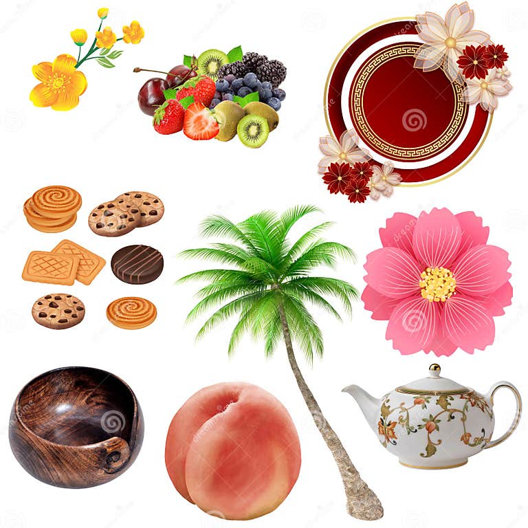 Multiple Objects for Any Kind of Designing Stock Photo - Image of ...