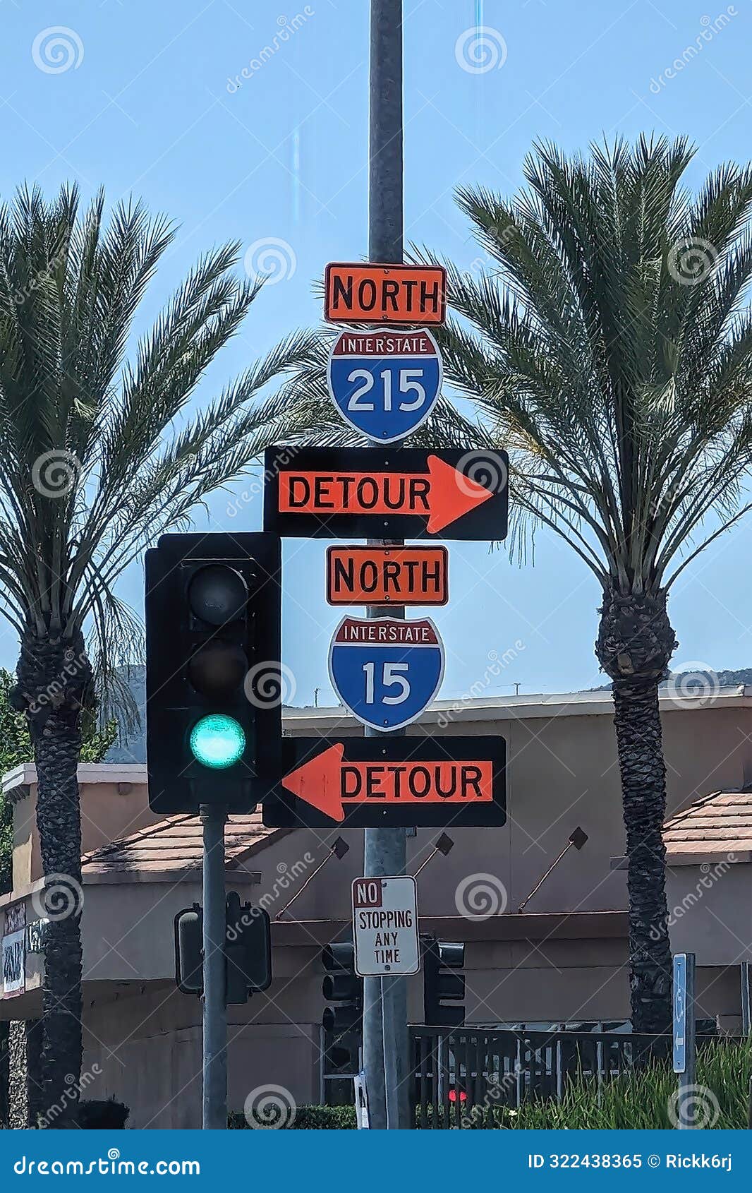 Multiple Orange Detour and Road Signs Make for Confusing Directions ...