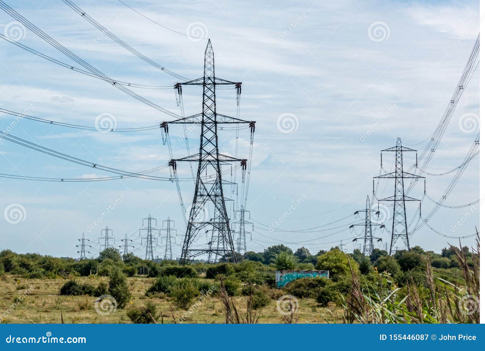 Overhead Line Of Railway Tracks Royalty-Free Stock Photo ...