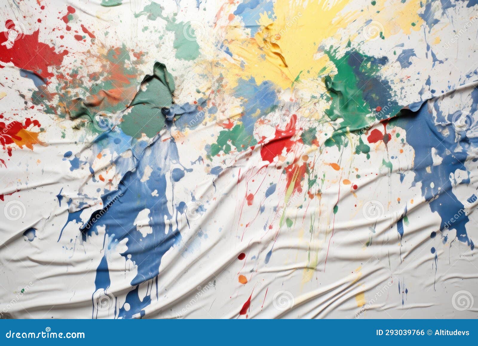 Multiple Paint Splatters on a Drop Cloth Stock Photo - Image of ...