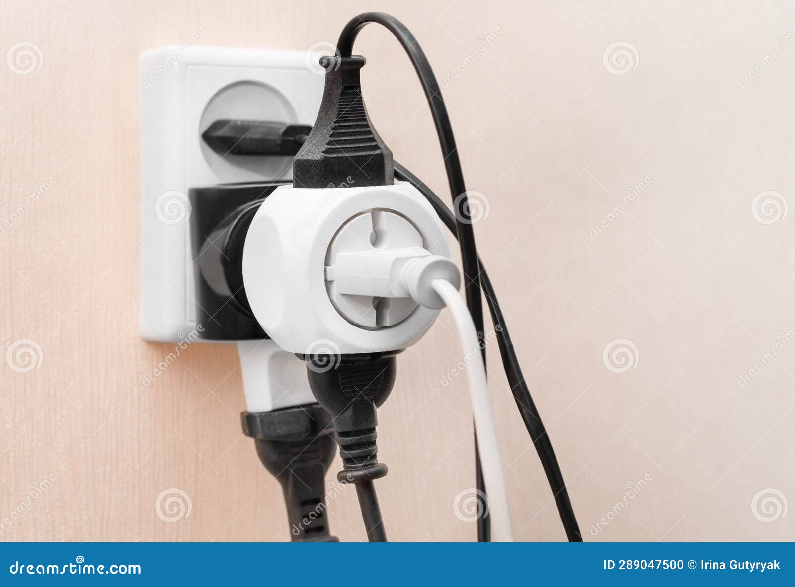 Danger of Electrical Overload Stock Photo - Image of danger, charger ...