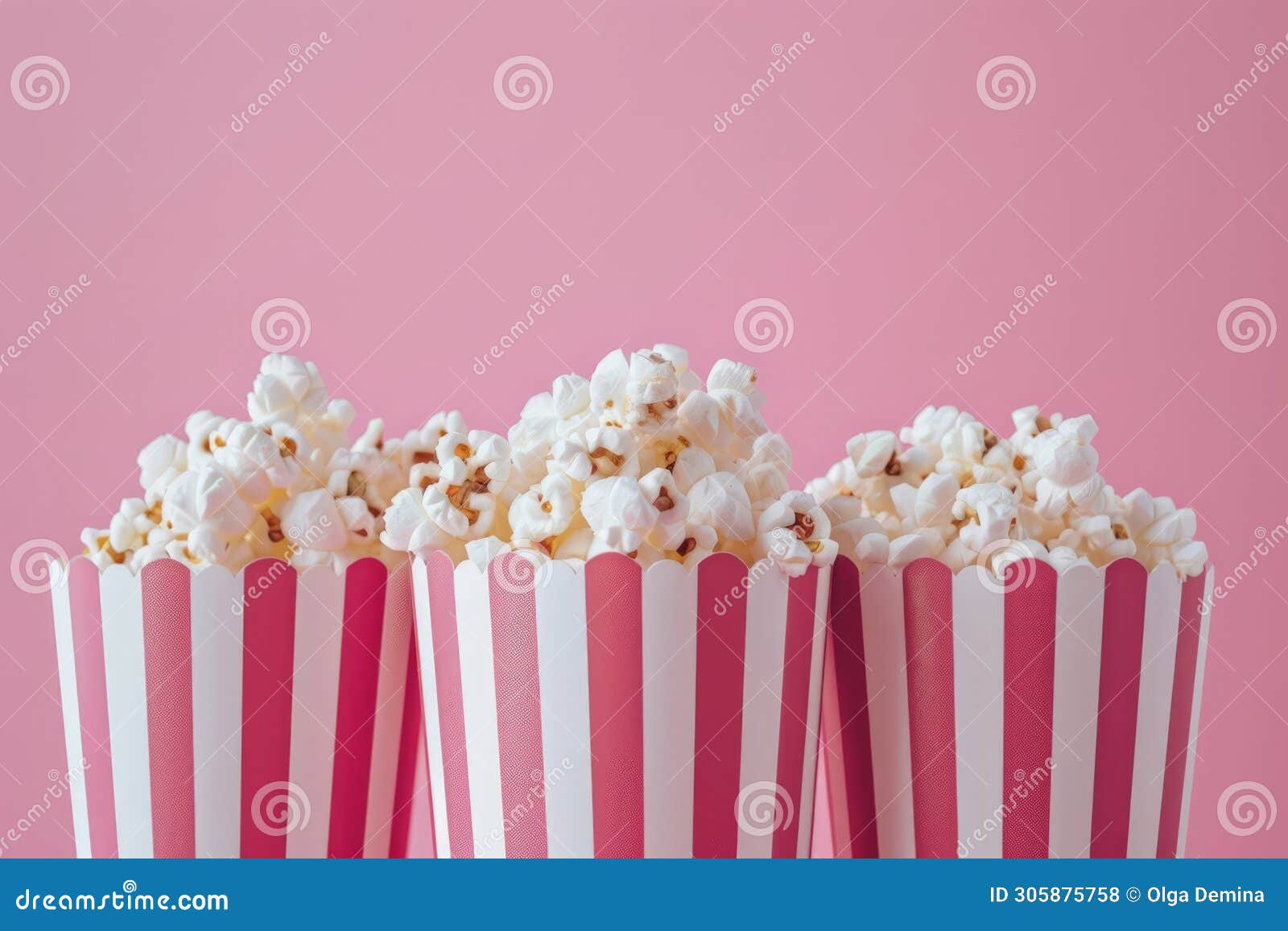 Multiple Popcorn Boxes with Cascading Kernels on a Pink Background ...