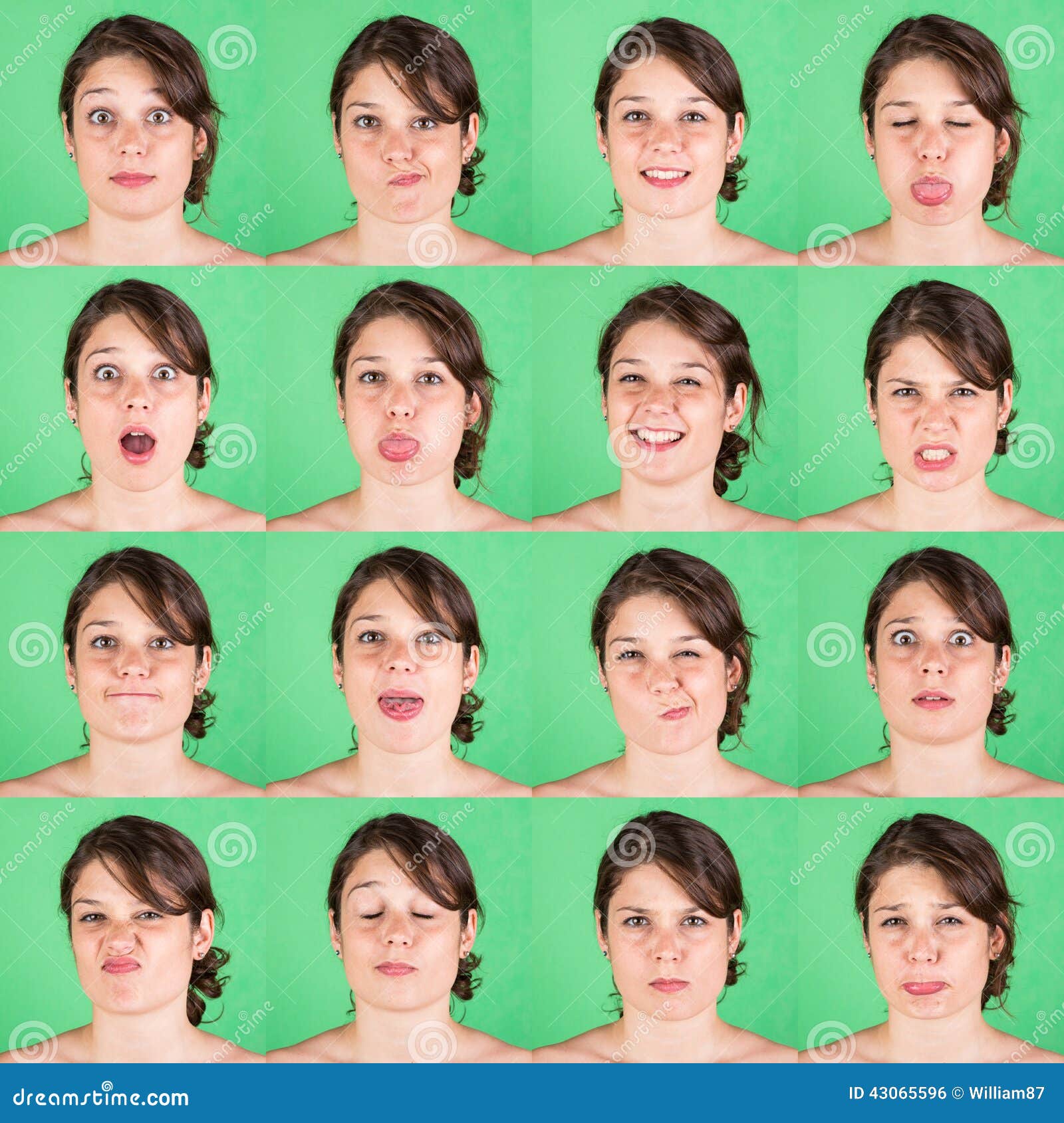 Multiple Portrait stock photo. Image of retro, caucasian - 43065596