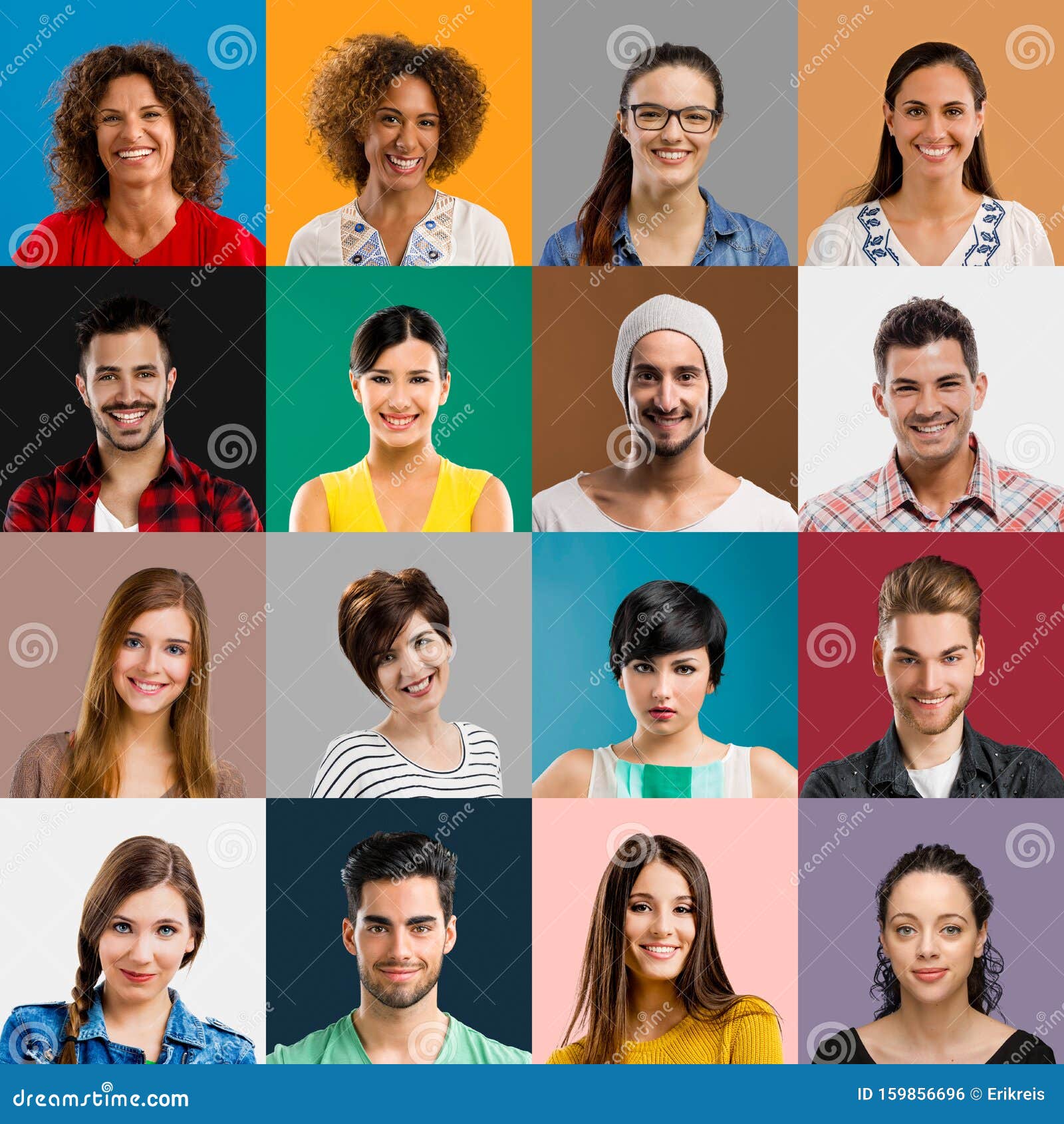 Multiple Portraits of Women and Men Stock Photo - Image of multiple ... Multiple Portraits of Women and Men Stock Photo - Image of multiple ...