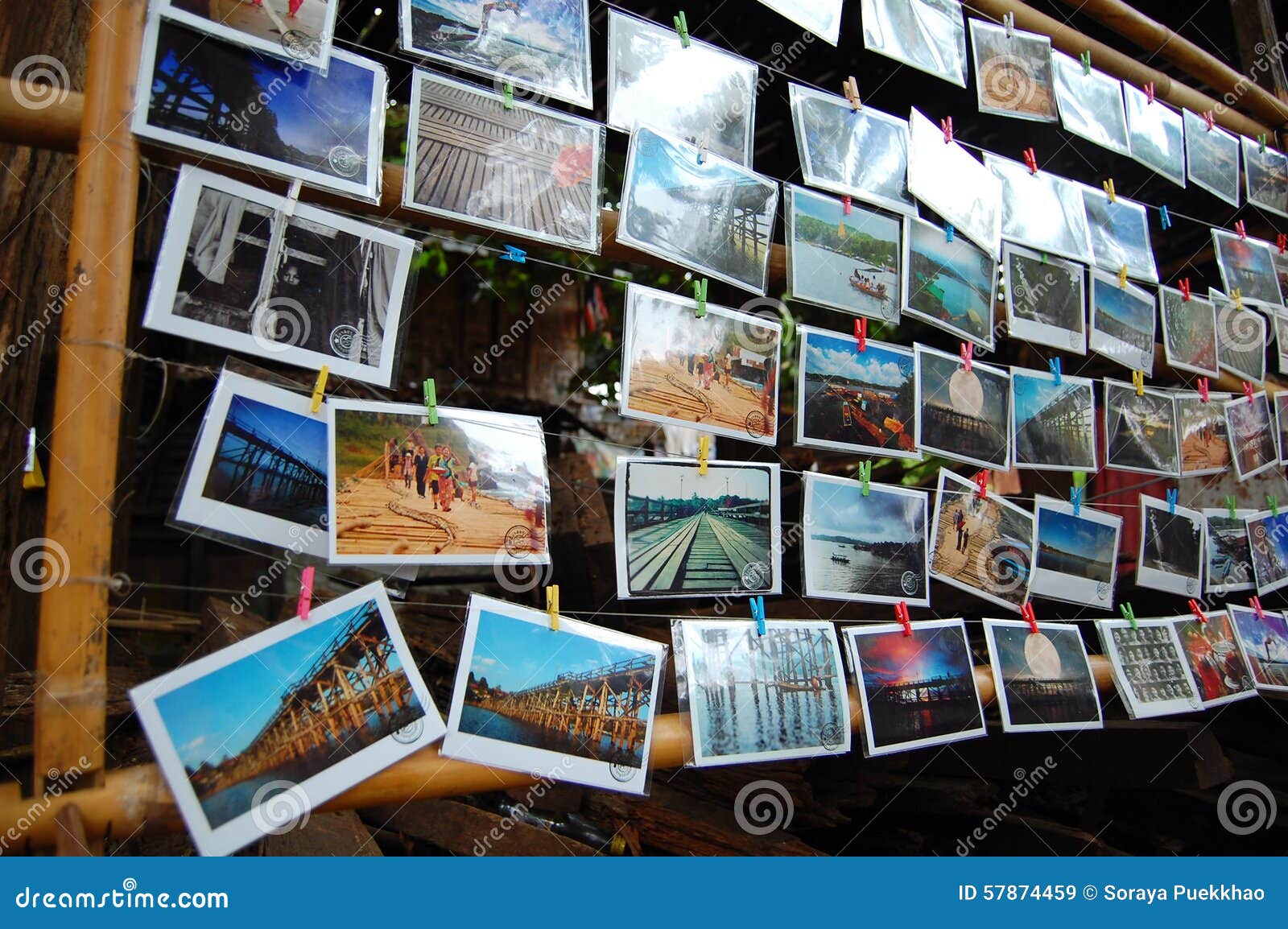 Multiple Postcards in One Shot Editorial Stock Image - Image of ...