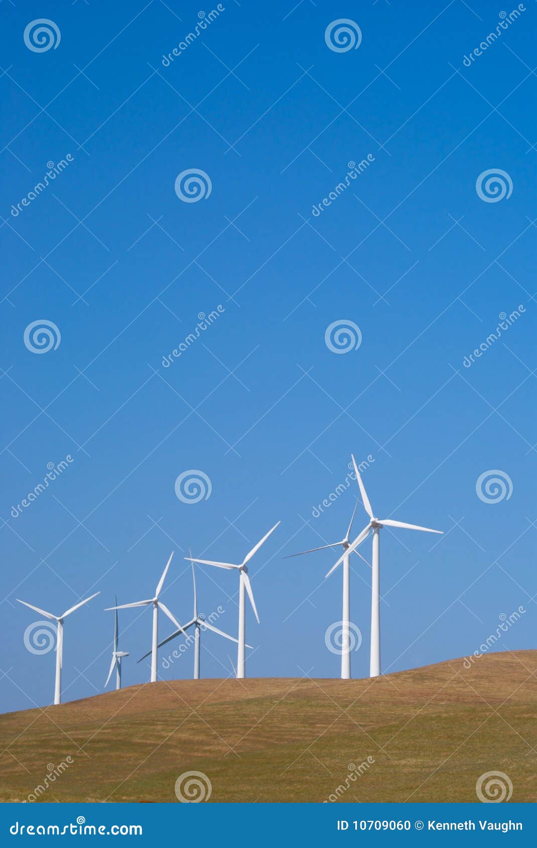 Multiple Power Generating Windmills Stock Photo - Image of field ...