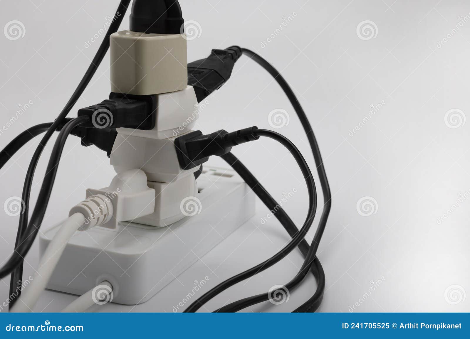 Multiple Power Socket with Connected Plugs , Multi Plug Electrical ...