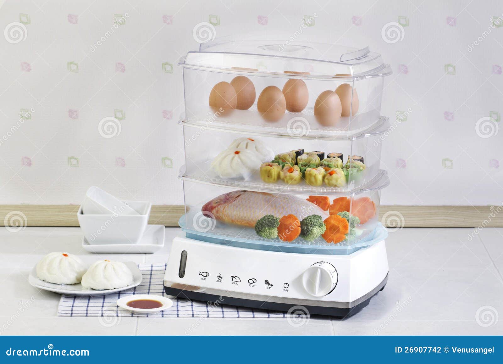 The Multiple Purpose of Electric Steaming Pot Stock Photo - Image of ...