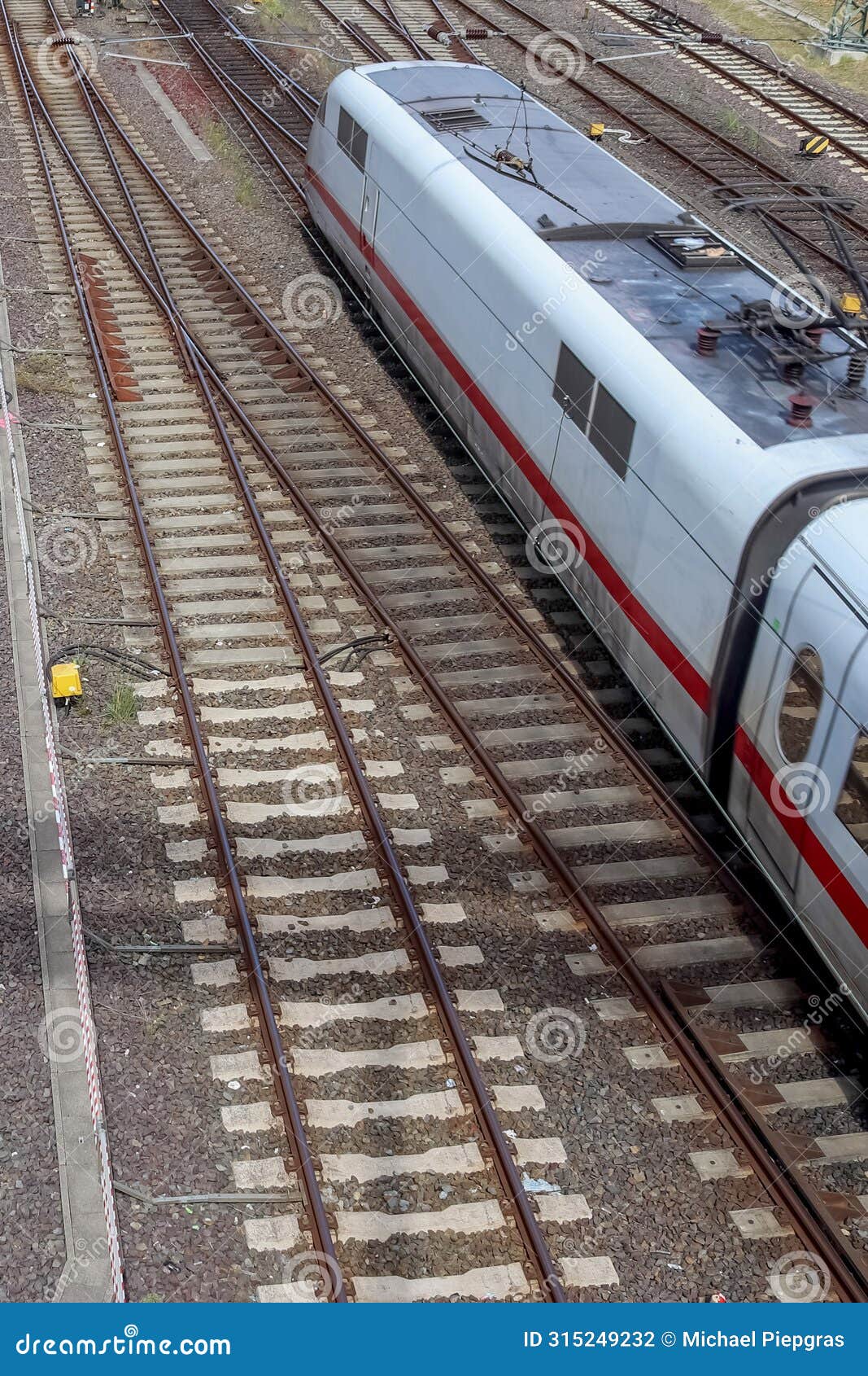 Multiple Railroad Tracks with Junctions at a Railway Station in a ...