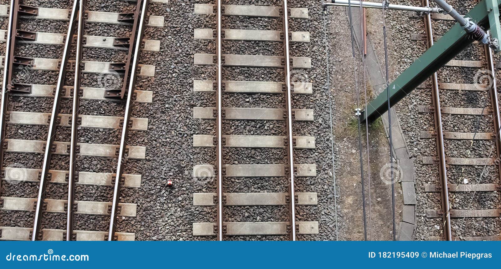 Multiple Railroad Tracks with Junctions at a Railway Station in a ...