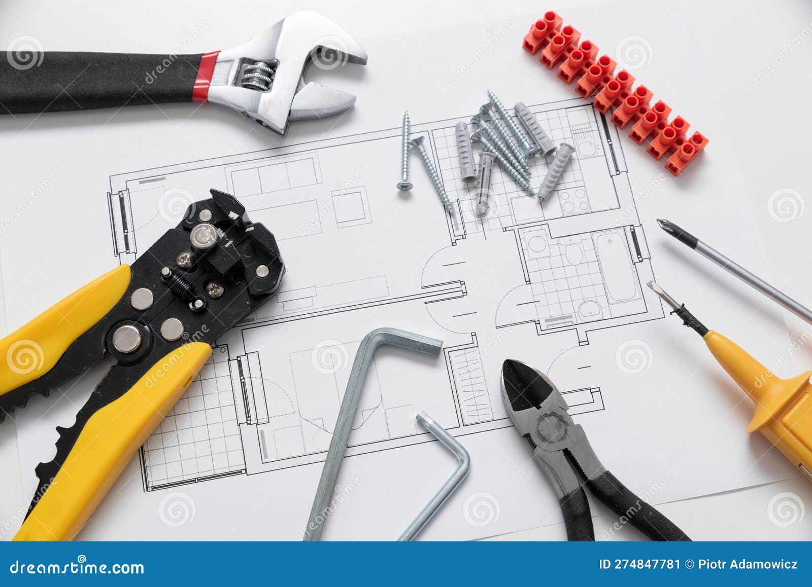 Multiple Repair Tools, Workshop Concept Stock Image - Image of hardware ...