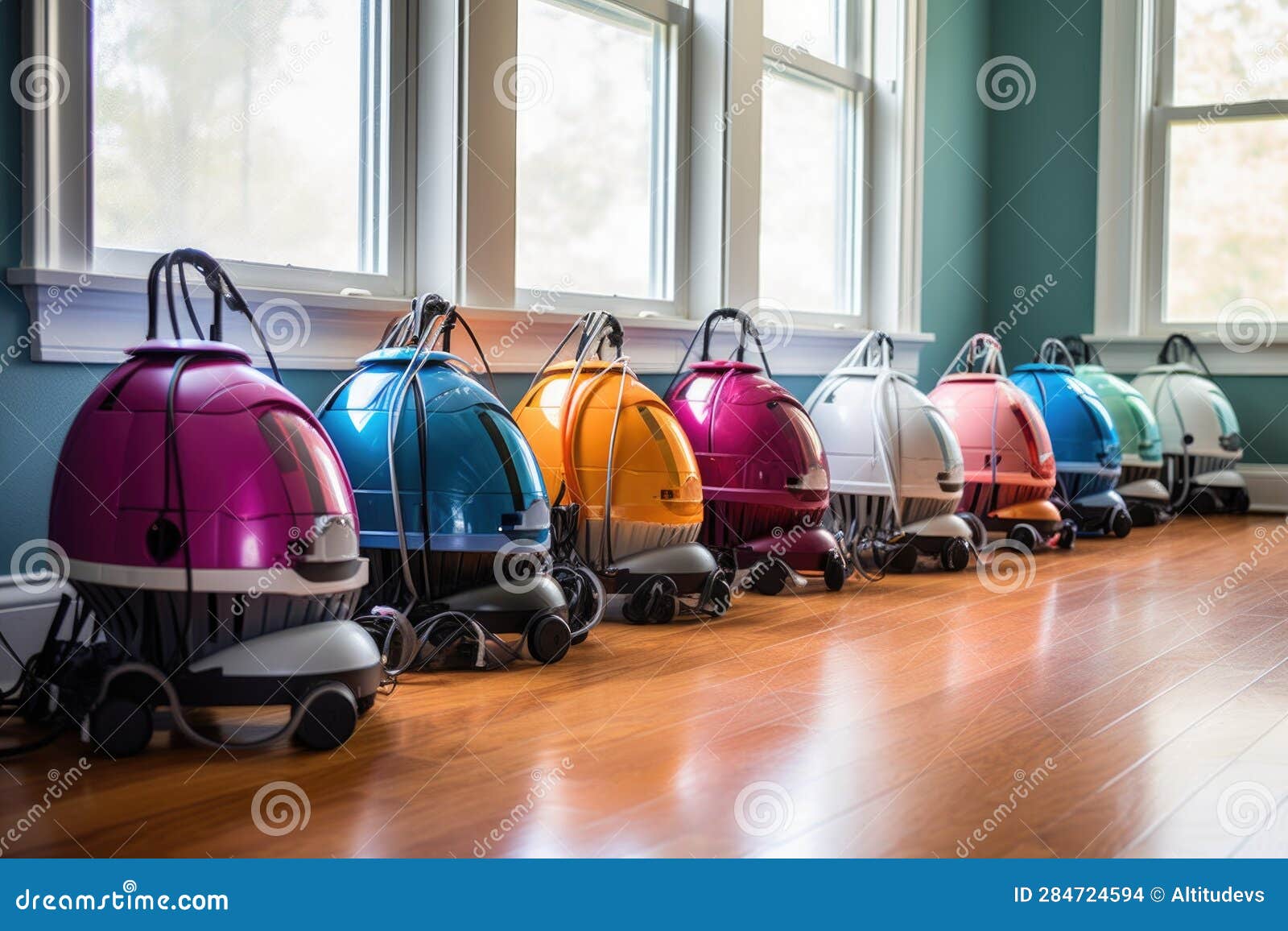 Multiple Robot Vacuums in Variety of Colors on Display Stock ...