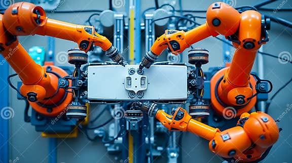 Multiple Robotic Arms Equipped with Precision Tools are Actively ...