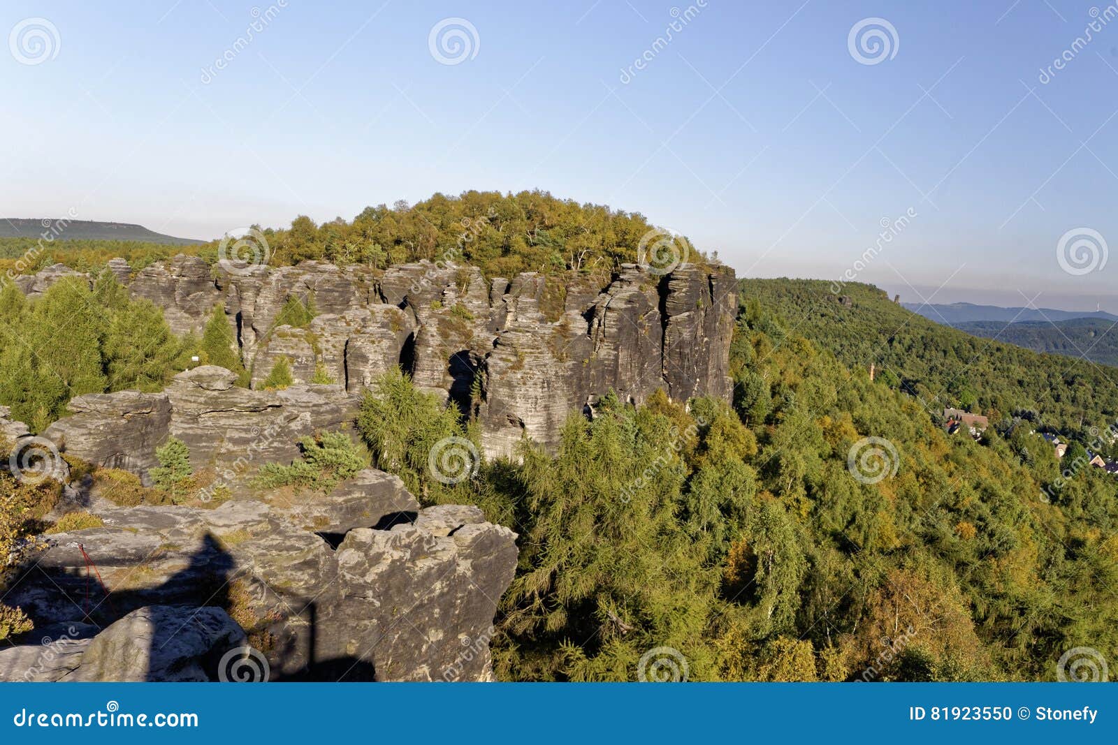 Multiple Rock Formations Surrounded by Dense Growth of Greenery Stock ...