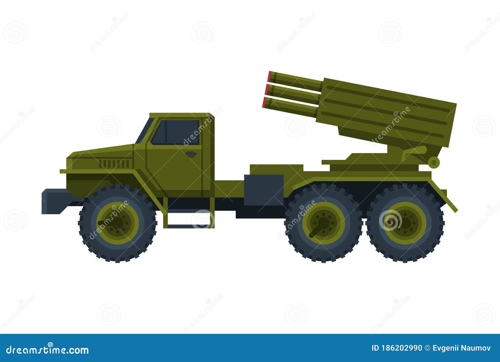 Multiple Rocket Launcher, Military Truck With Intercontinental ...