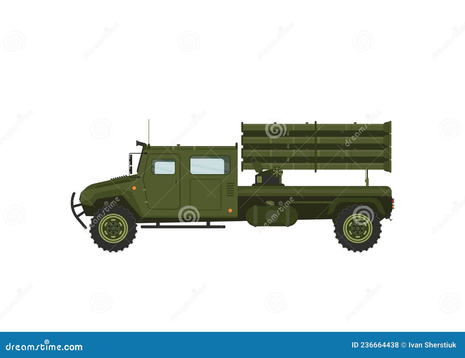 Multiple Rocket Launcher, Military Truck with Intercontinental ...