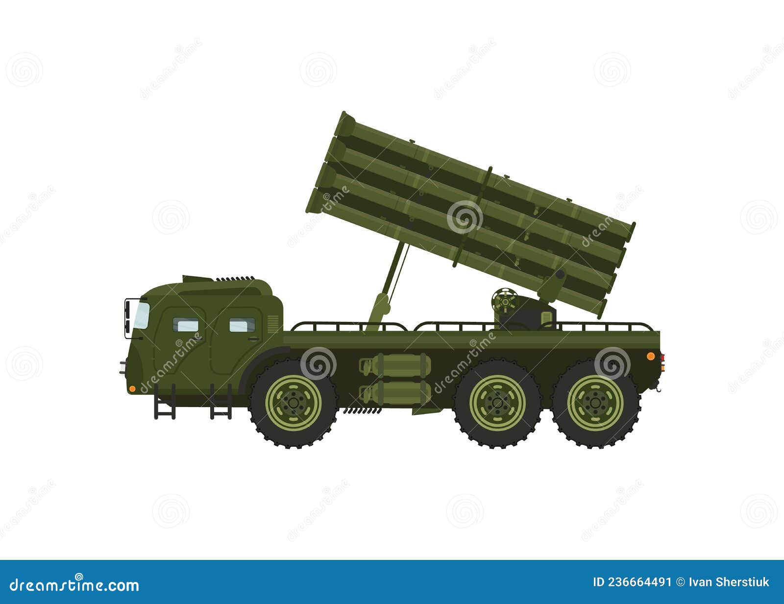 Multiple Rocket Launcher, Military Truck with Intercontinental ...