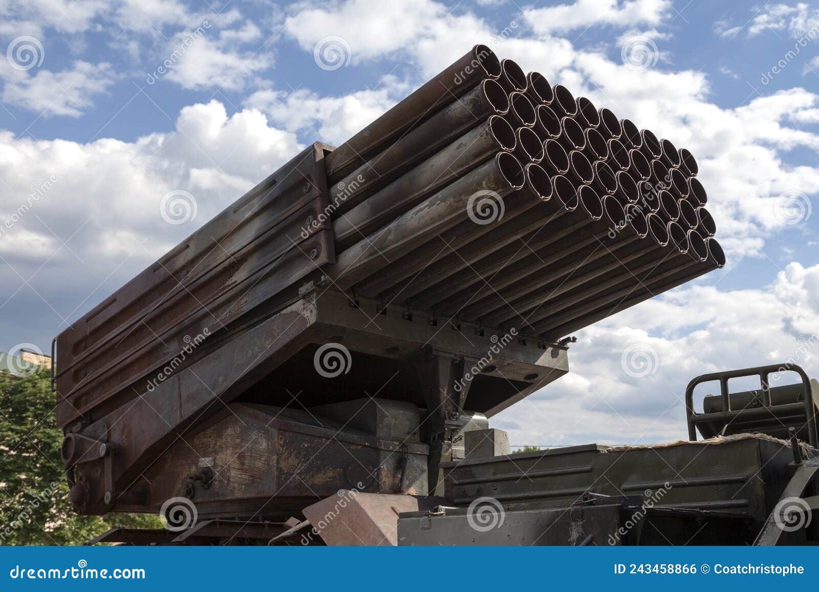 Multiple Rocket Launcher of a Russian Truck BM-21 Grad Editorial Photo ...
