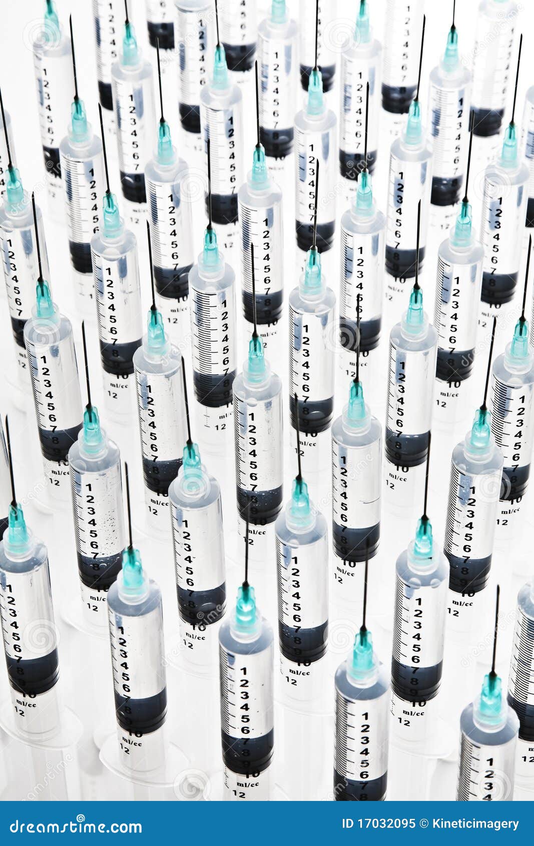 Multiple rows of syringes stock image. Image of disease - 17032095