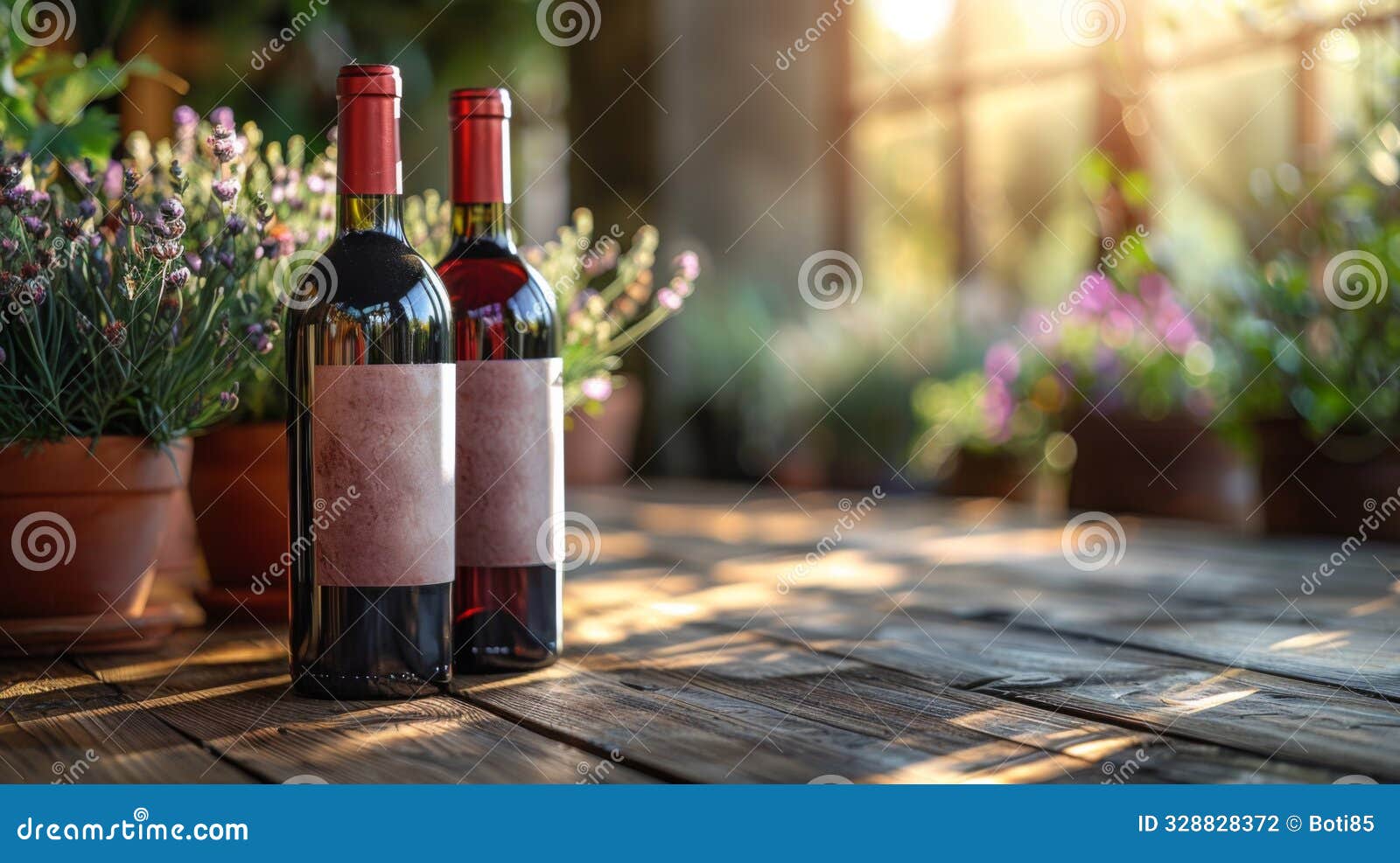 Multiple Rustic Wine Bottle Mockup Set With Blank Labels For ...