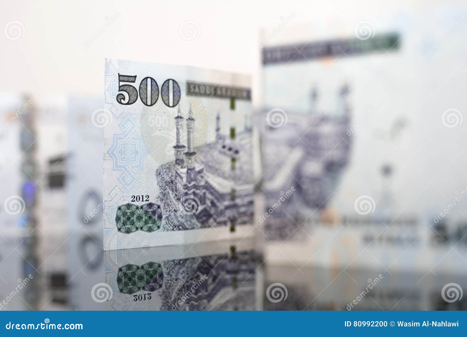 Multiple Saudi Notes on a Dark Glass Stock Photo - Image of background ...