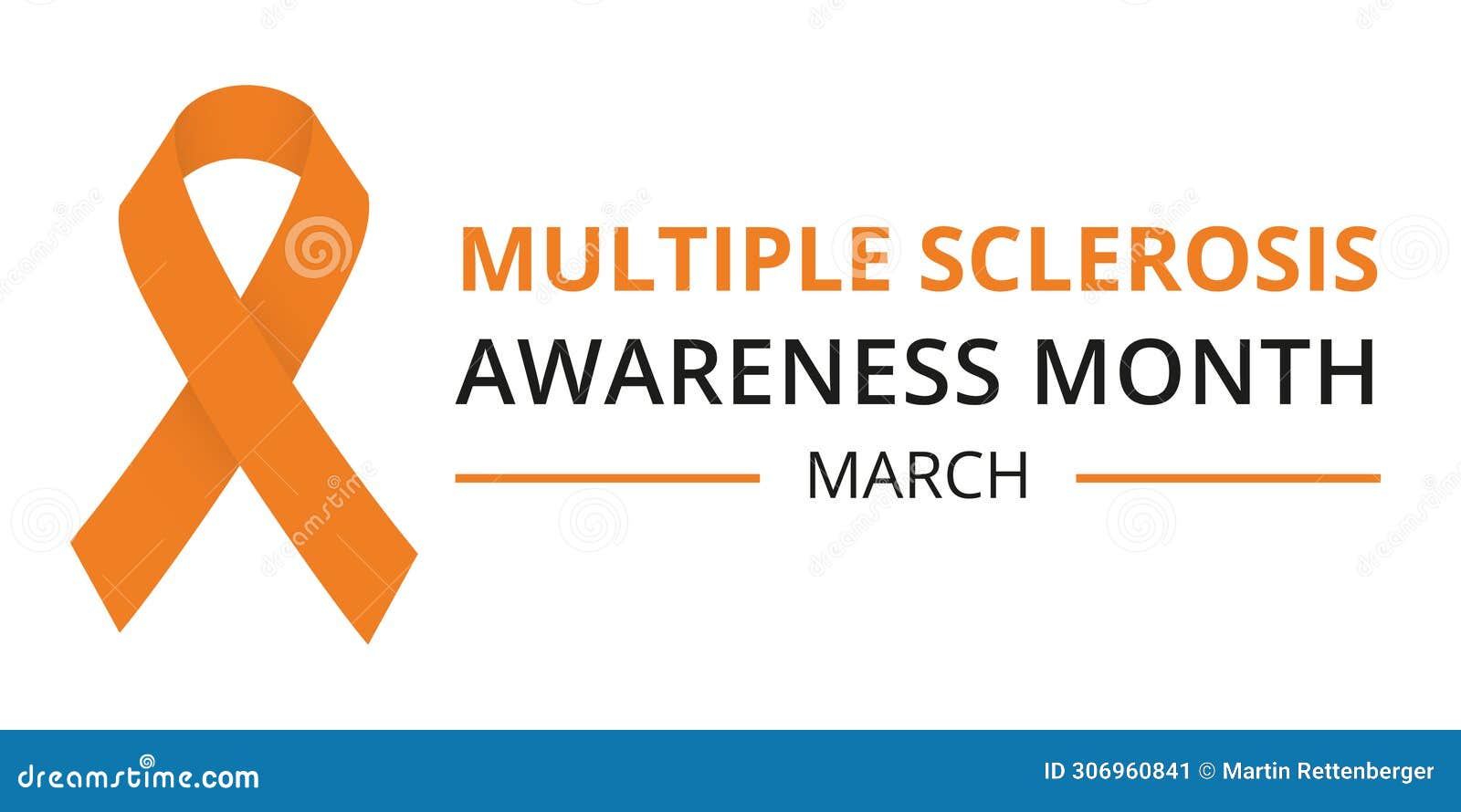 Multiple Sclerosis Awareness Month March Stock Vector - Illustration of ...