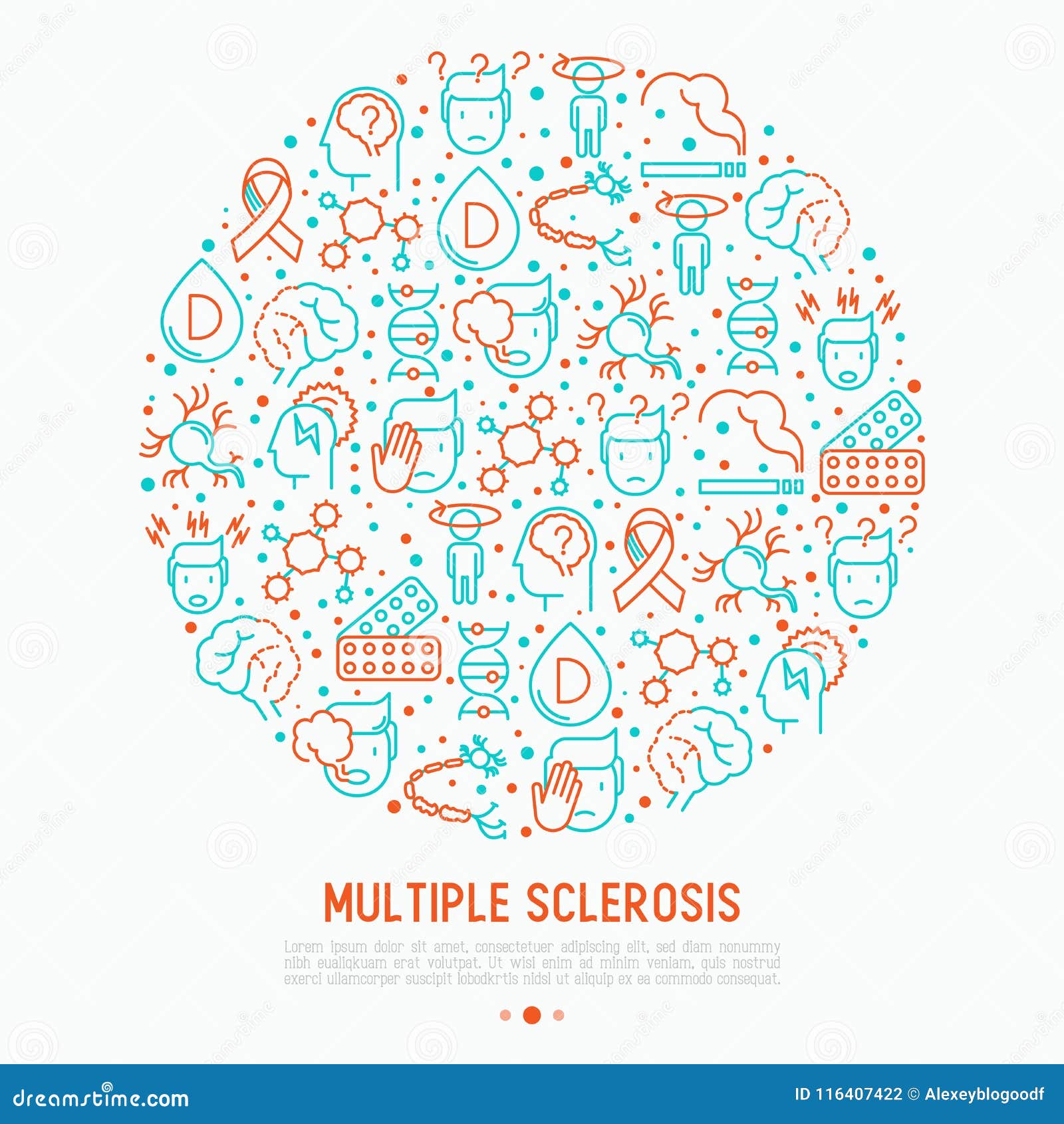 Neuron Myelin Sheath Cartoon Vector | CartoonDealer.com #96281693