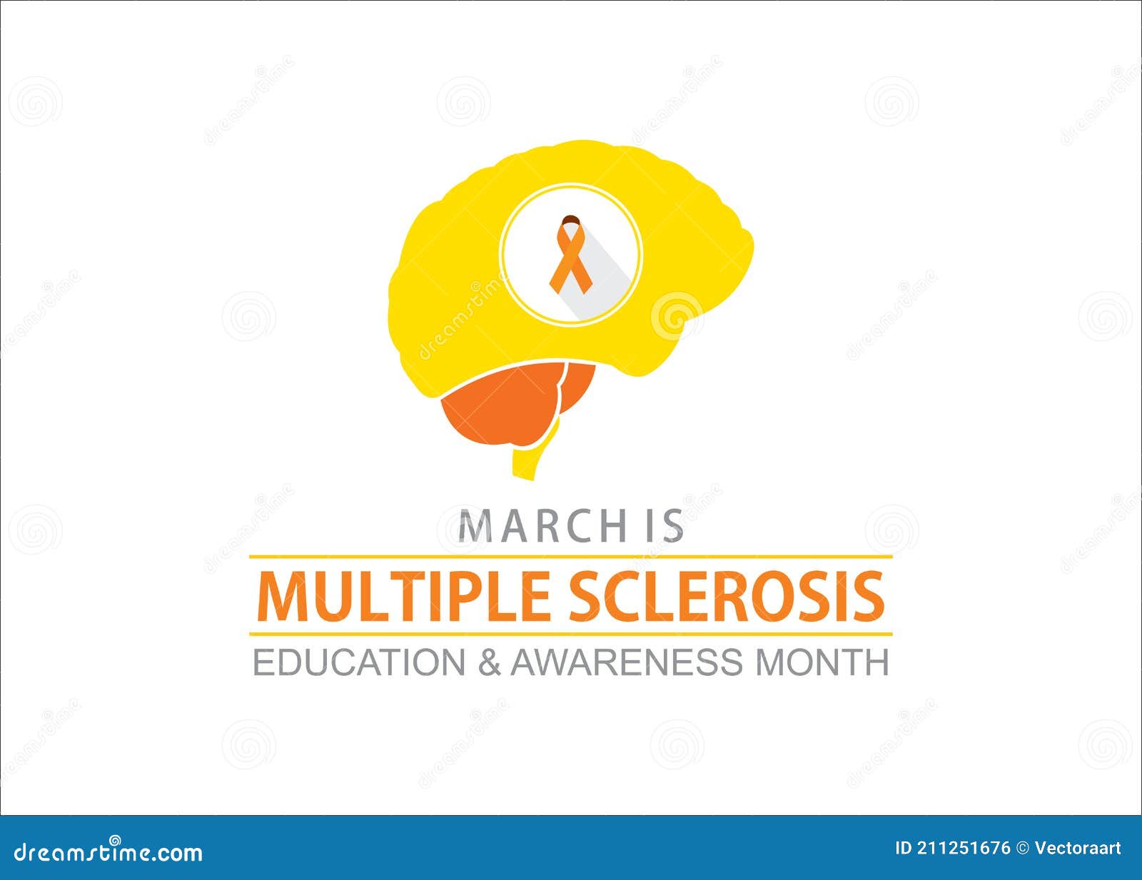Multiple Sclerosis Education and Awareness Month Stock Vector ...