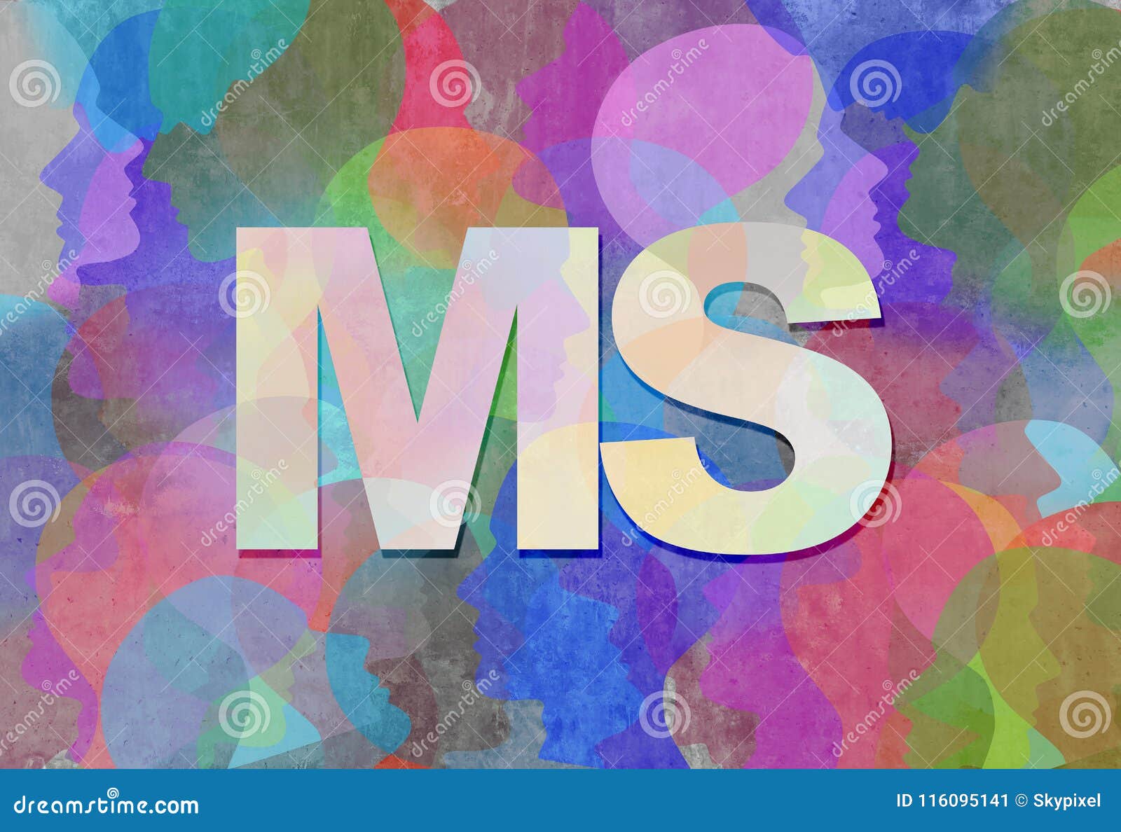 Multiple Sclerosis MS stock illustration. Illustration of disorder ...