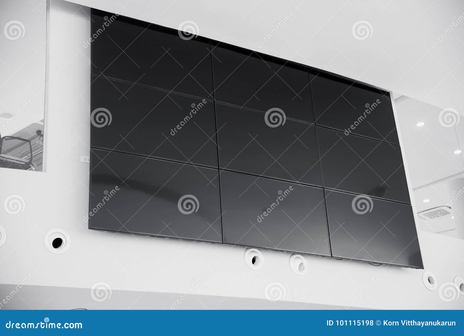 Multiple Screen LCD Panel Display Stock Photo - Image of geometric ...