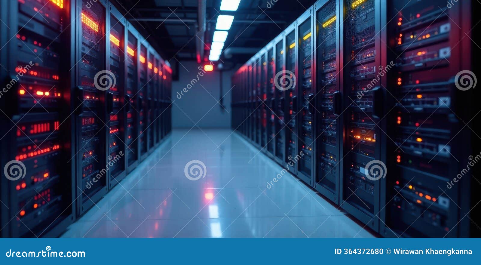 Multiple Server Racks In Clean Studio Setting, Clean Background, High ...
