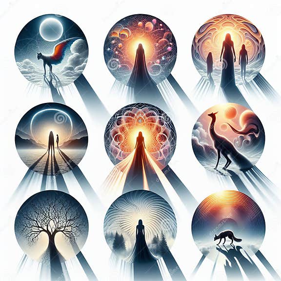 Multiple Shadows Shadows Cast by Multiple Light Sources or Obe Stock ...