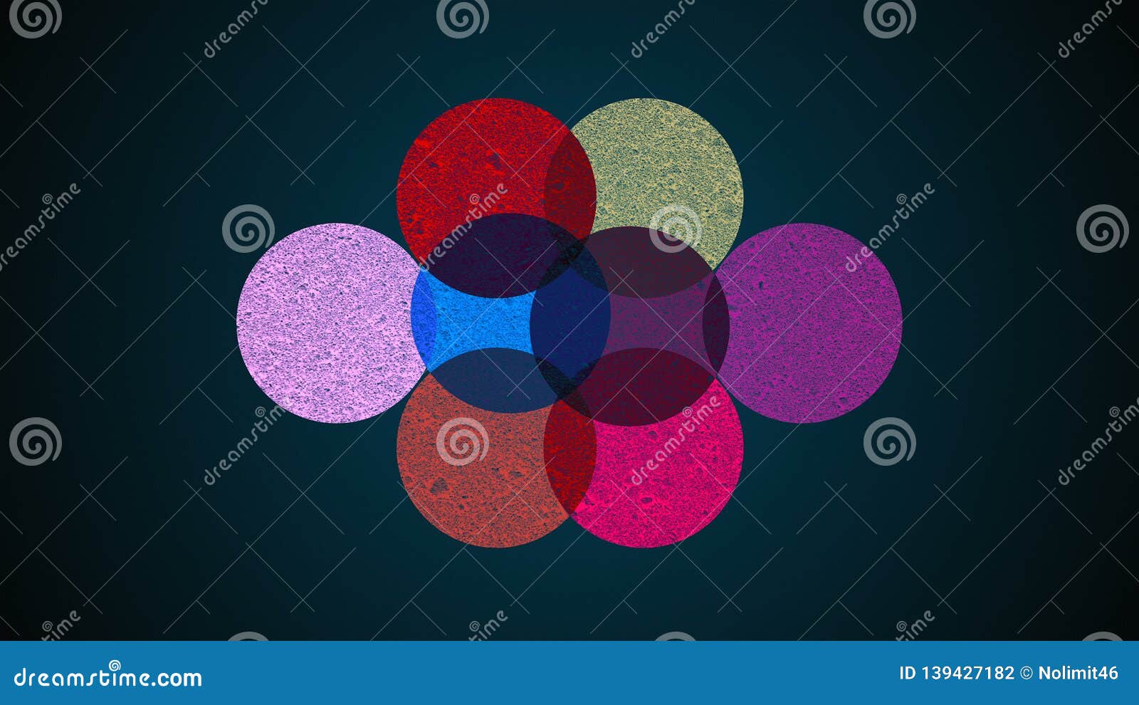Multiple Shape Circles, Mixing of Different Colors, Searchlight Effect ...