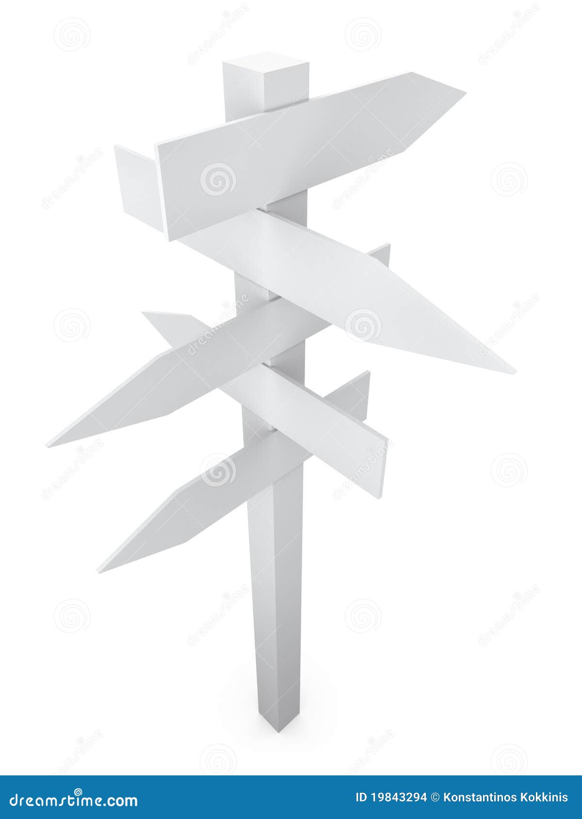 Multiple Signposts stock illustration. Illustration of direction - 19843294