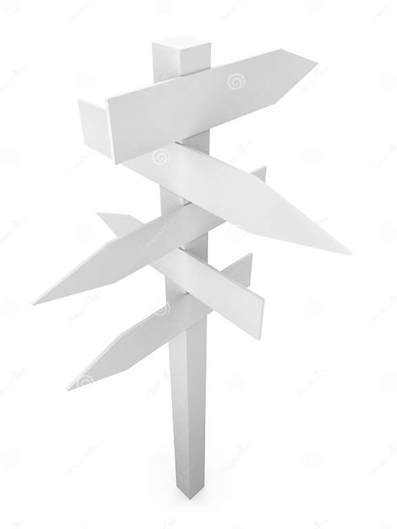 Multiple Signposts stock illustration. Illustration of direction - 19843294