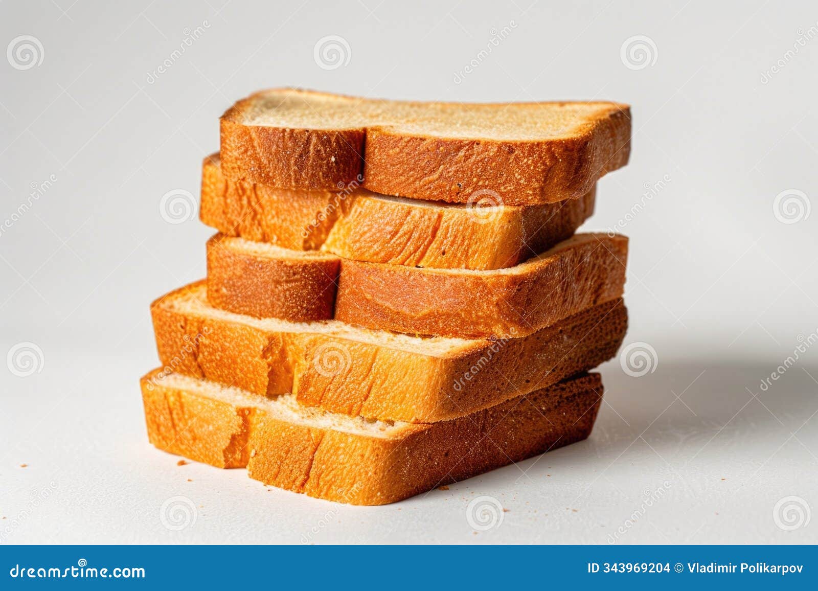 Multiple Slices of Bread Stacked on Top of Each Other Stock Photo ...