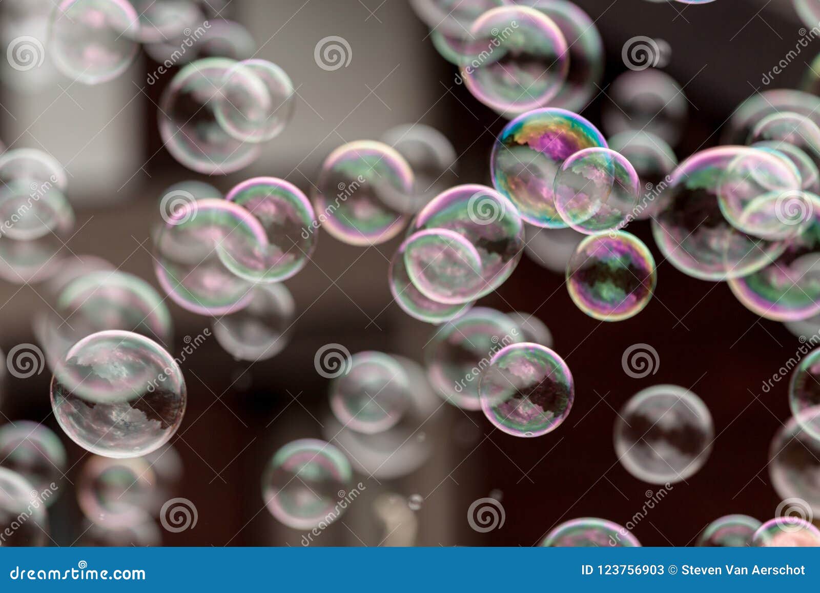 Multiple soap bubbles stock image. Image of foam, round - 123756903