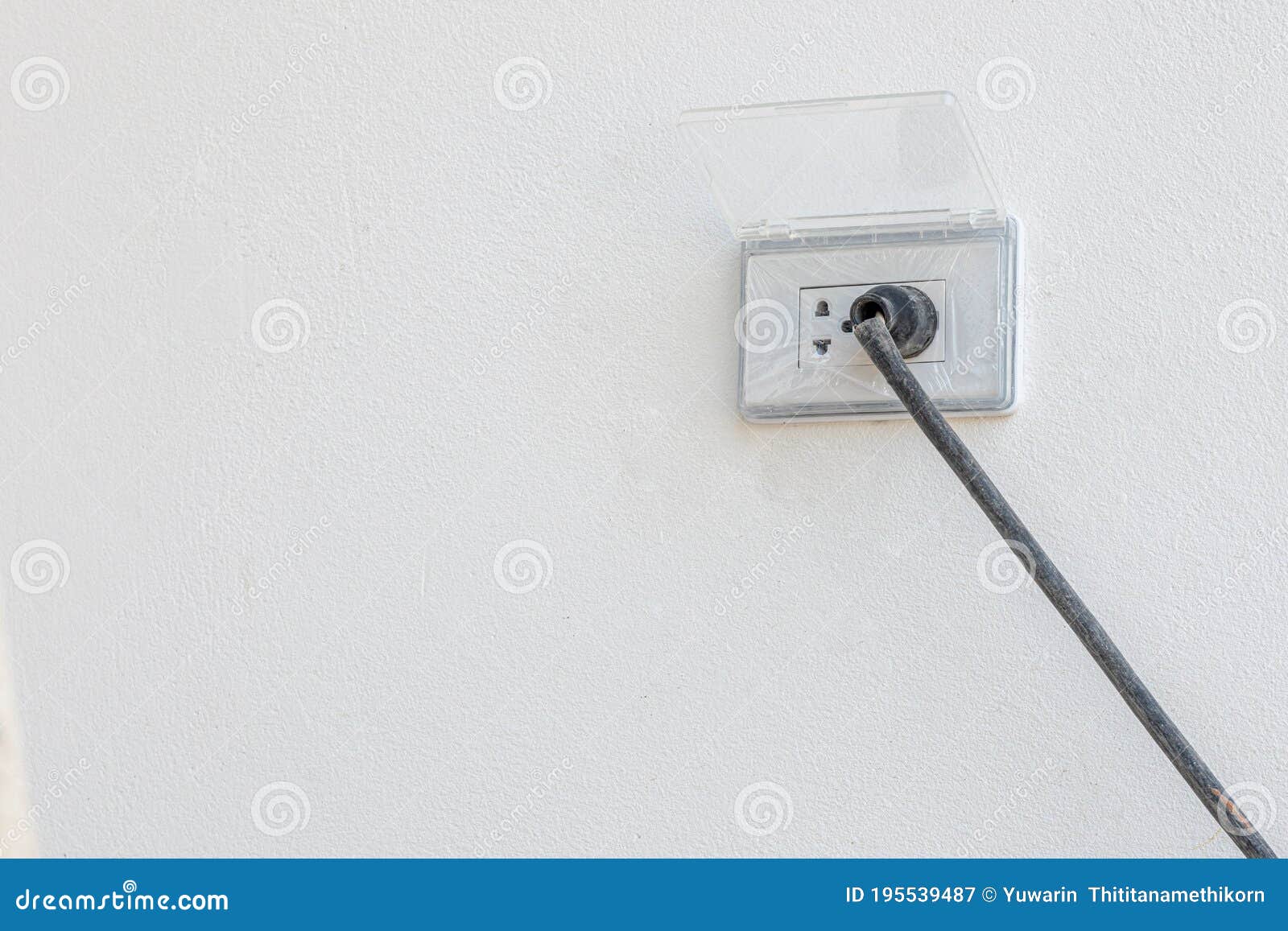 Multiple Socket with Connected Plugs. Stock Image - Image of device ...