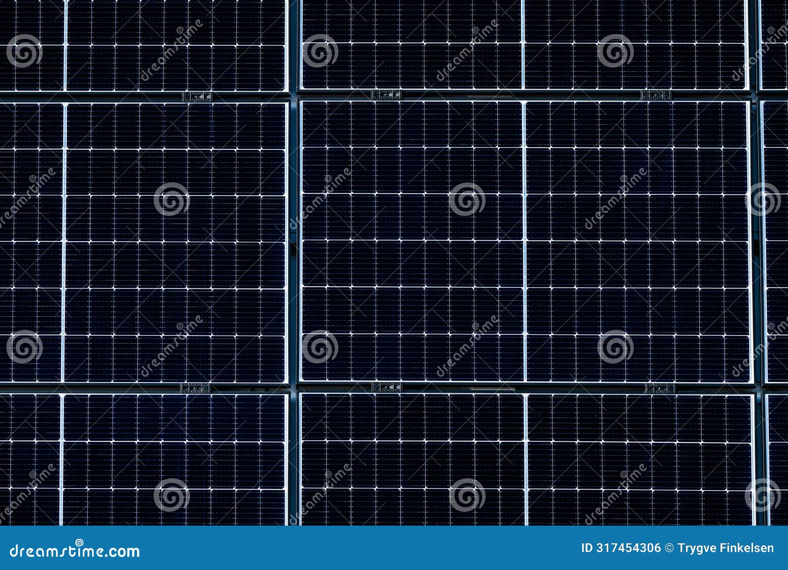 Multiple Solar Panels on a Warehouse Wall.. Stock Photo - Image of ...