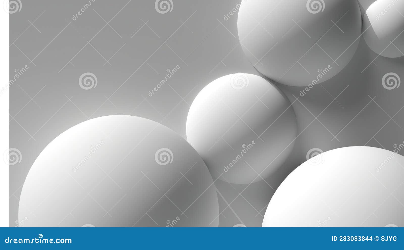 Multiple Spheres and Holes Contemporary Art Minimal Flat Ray Composed ...