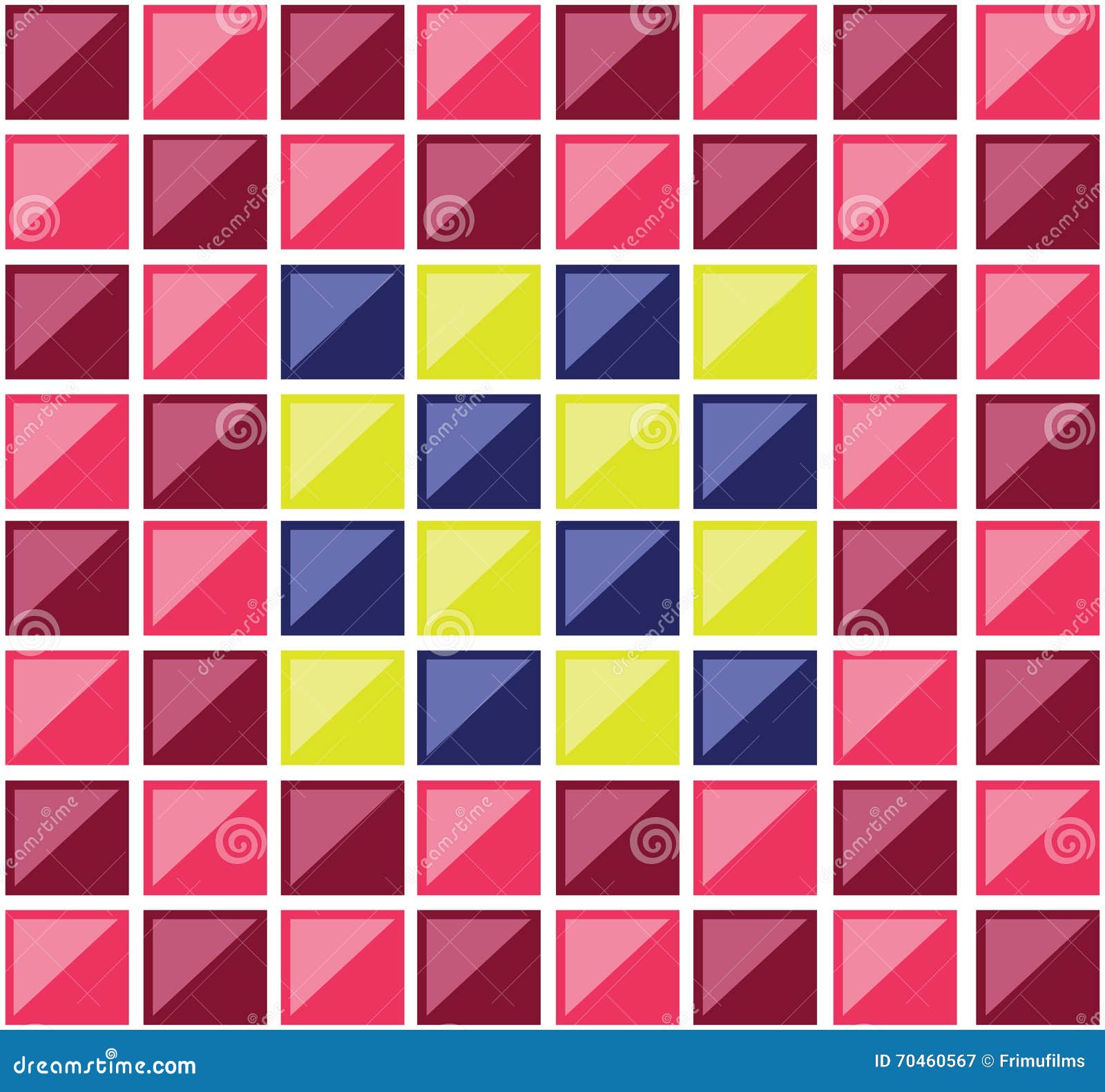 Multiple Square Colorful Tiles Stock Vector - Illustration of ...