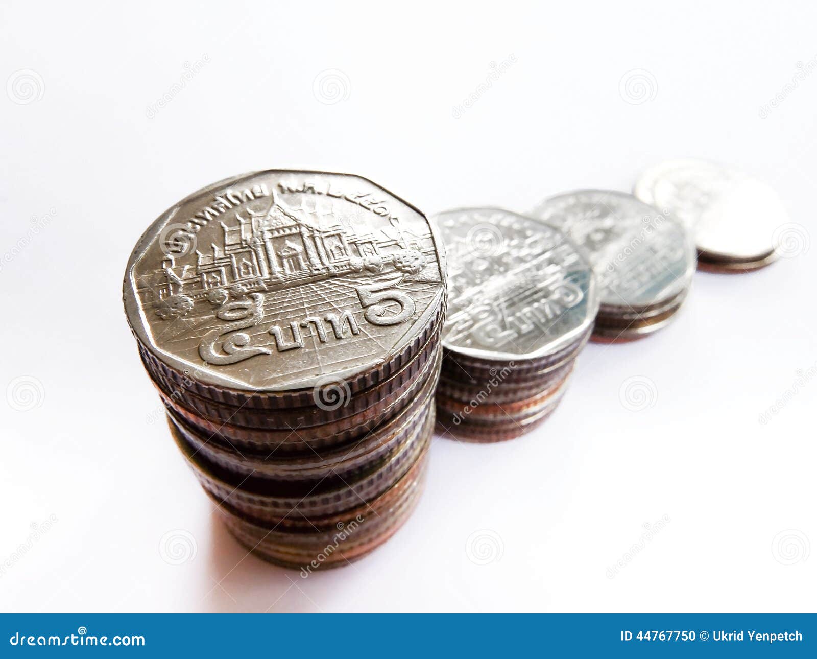 Multiple stacks of coins stock photo. Image of metal - 44767750