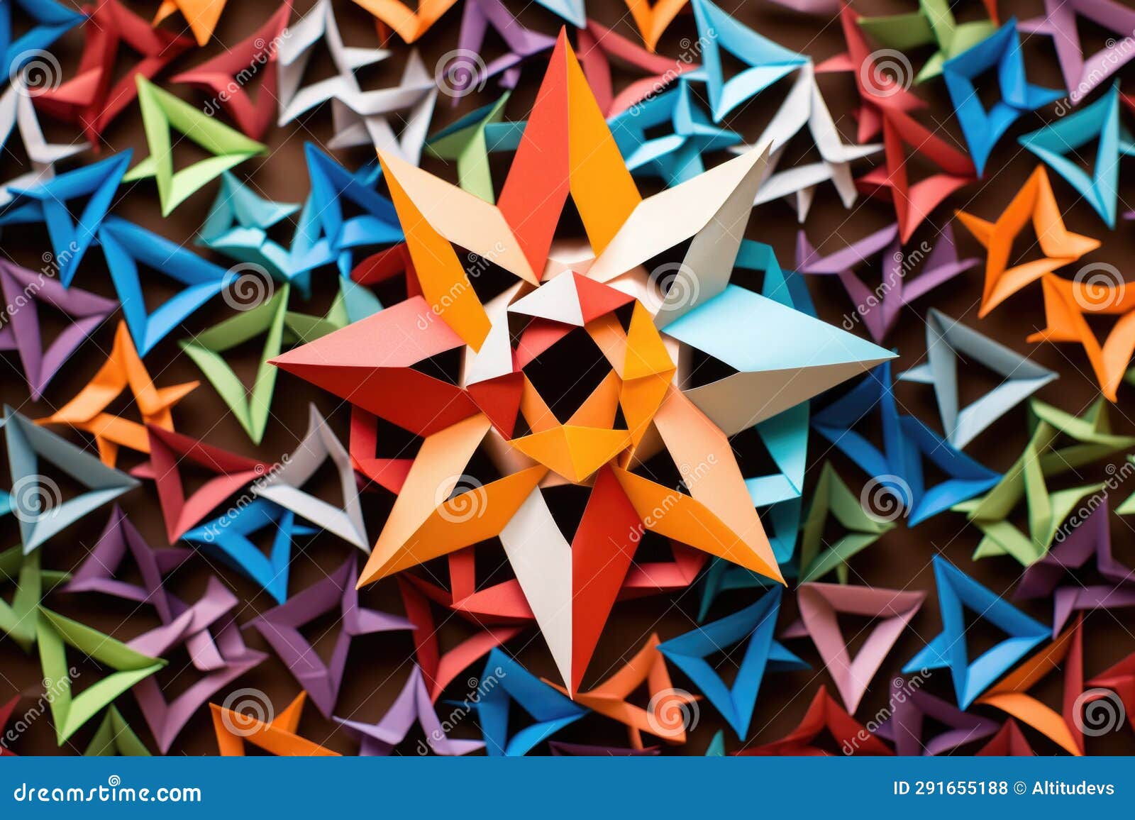 Multiple Star of David Patterns Cut Out from Colored Paper Stock Photo ...