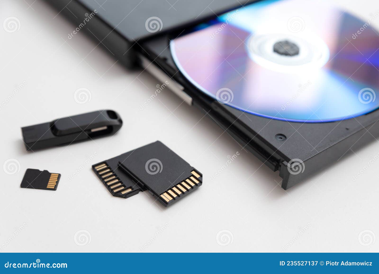 Multiple Storage Devices, Data Security Stock Image - Image of ...