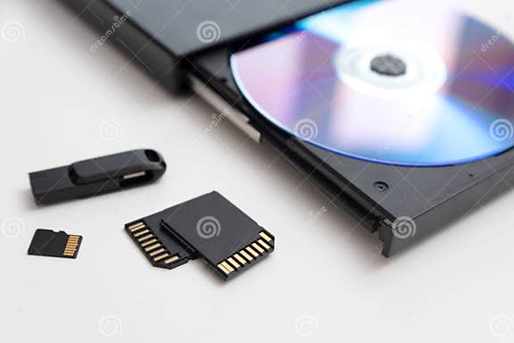 Multiple Storage Devices, Data Security Stock Image - Image of ...