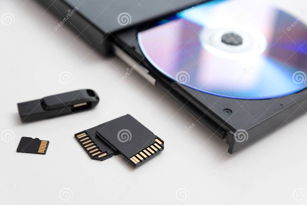 Multiple Storage Devices, Data Security Stock Image - Image of ...